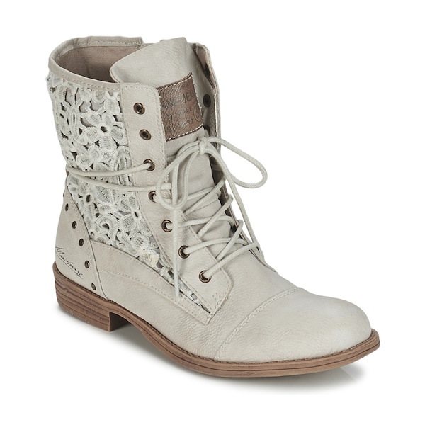 Bottines beige lacets : avec quoi les porter ? - Tendances de Mode